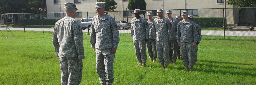14th Signal Detachment (14th SIG), 41st Signal Battalion members ...