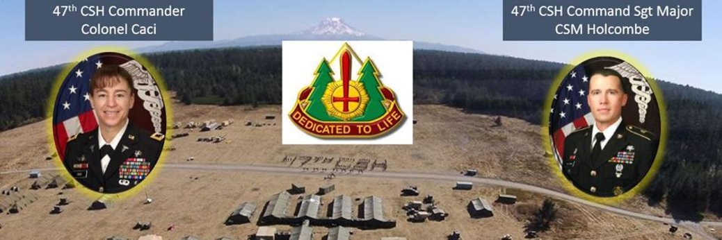 47th Combat Support Hospital (47th CSH), 62nd Medical Brigade members ...