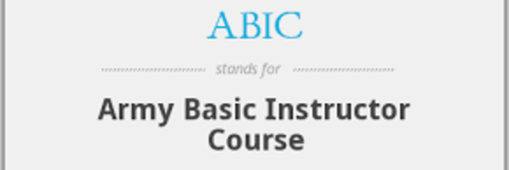 Army Basic Instructor Course (ABIC) graduates | RallyPoint