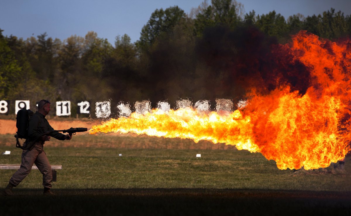 "Flamethrowers are actually being sold to the public" | RallyPoint
