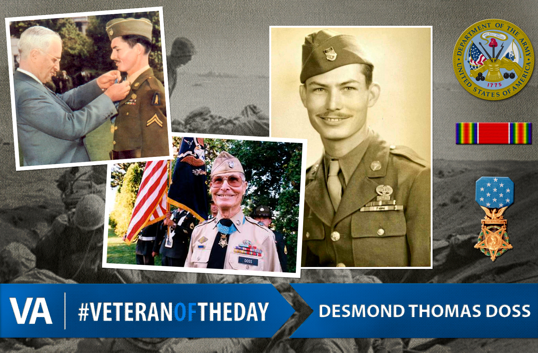 #VeteranOfTheDay Army Veteran Desmond Thomas Doss - VAntage Point ...