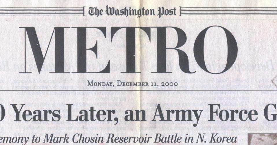 ARMY TASK FORCE FAITH PREVENTS 1ST MARINE DIVISION ANNIHILATION AT ...