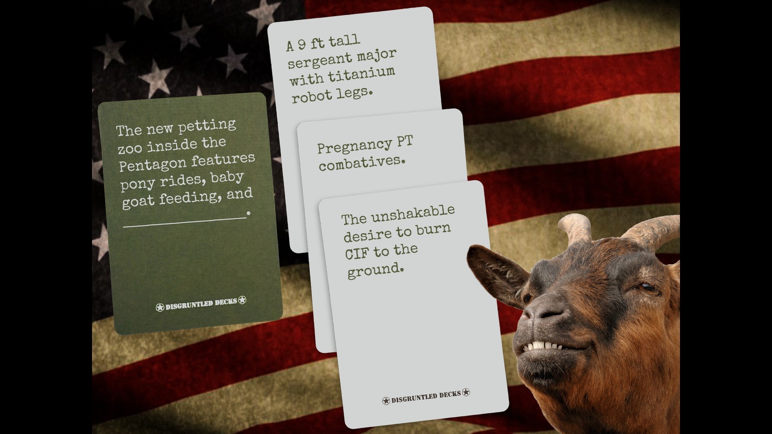 Disgruntled Decks: The Original Card Game For Veterans. | RallyPoint