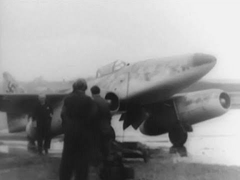 German Messerschmitt ME-262 Prototype Jet Plane - Historic 1940's Film ...