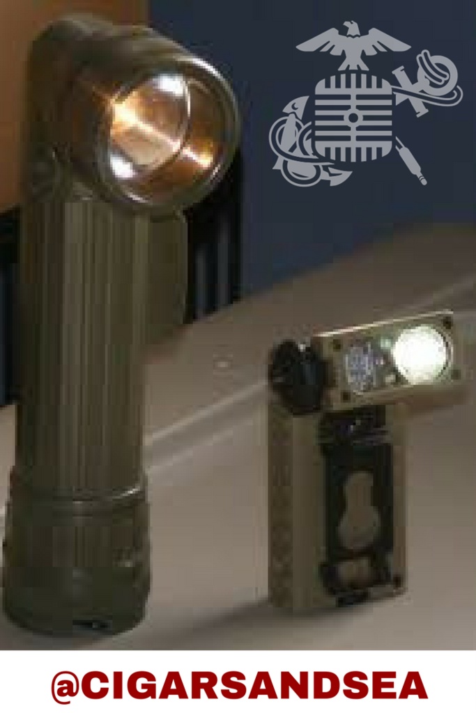 251: GI Flashlight, Army flashlight, angle-head flashlight ...moonbeam ...