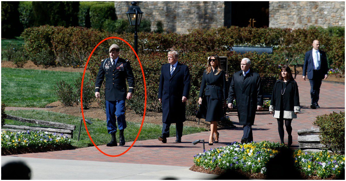 The Heavily Decorated Army Major Escorting Trump At Billy Graham's ...