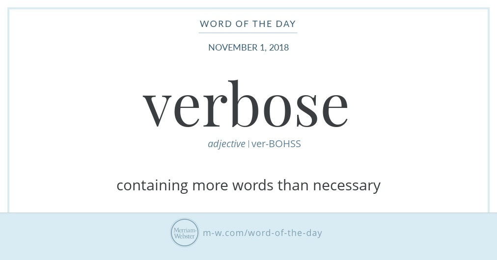 Word of the Day: Verbose | RallyPoint
