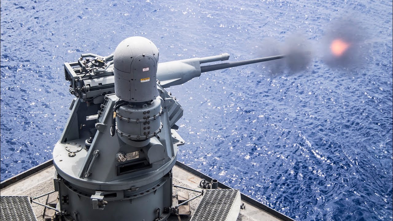 Goalkeeper CIWS, Mk 38 Mod 2 and Other Naval Weapons in Action During ...