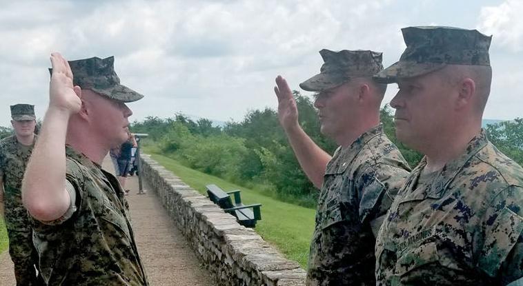 Marines hold promotion ceremony at Veterans Overlook | RallyPoint