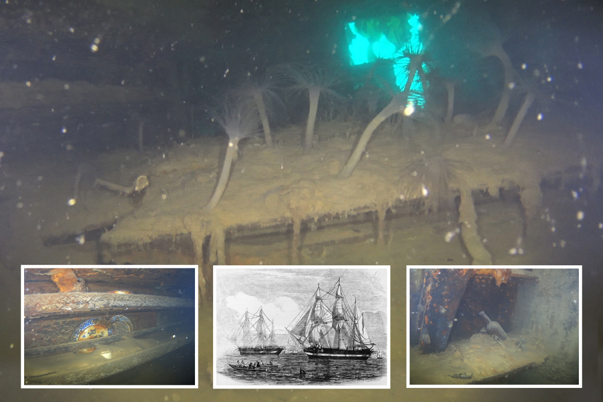 Inside wreckage of doomed HMS Terror - Brit 'cannibal ship' abandoned ...