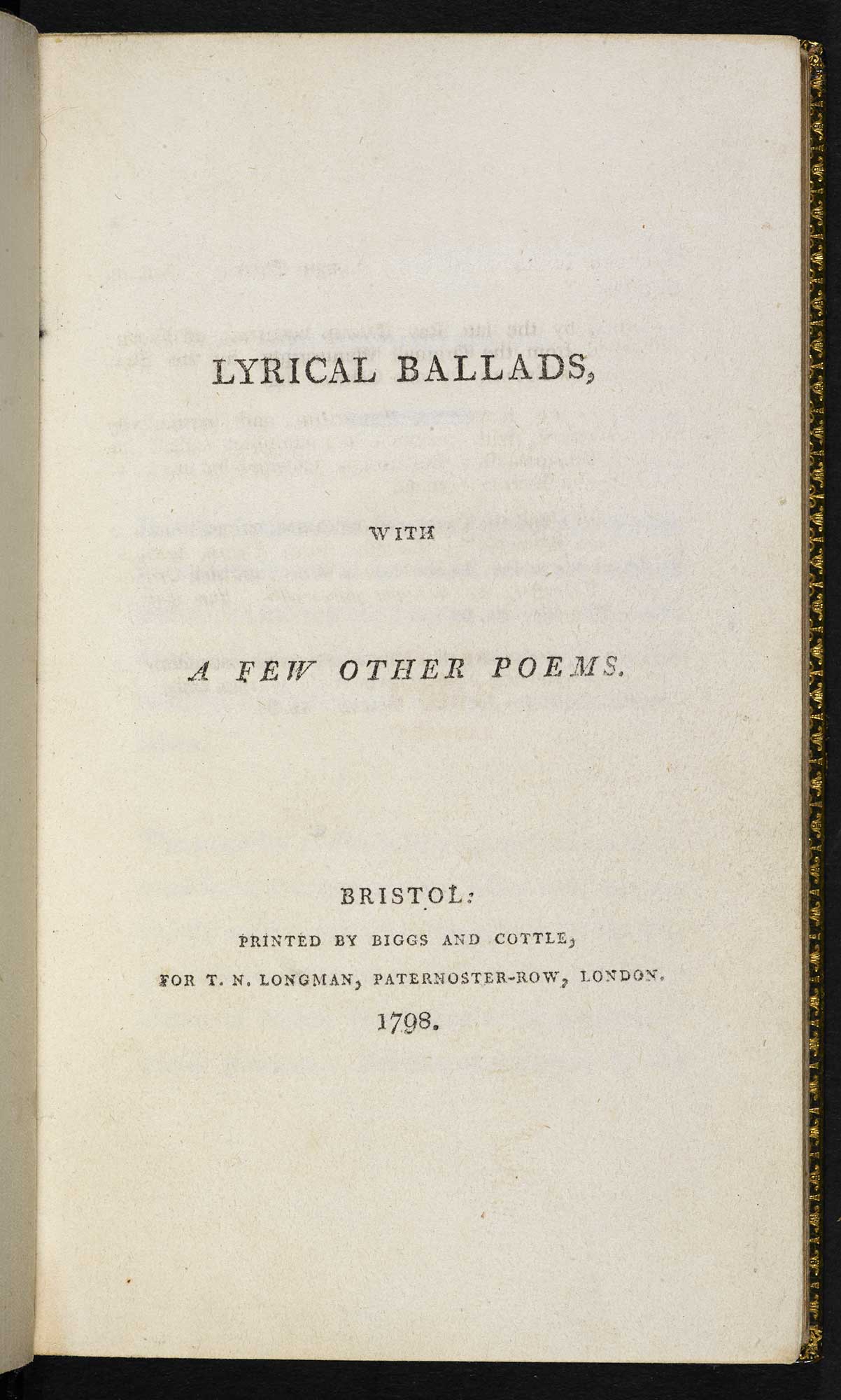 Lyrical Ballads: 1798 edition | RallyPoint