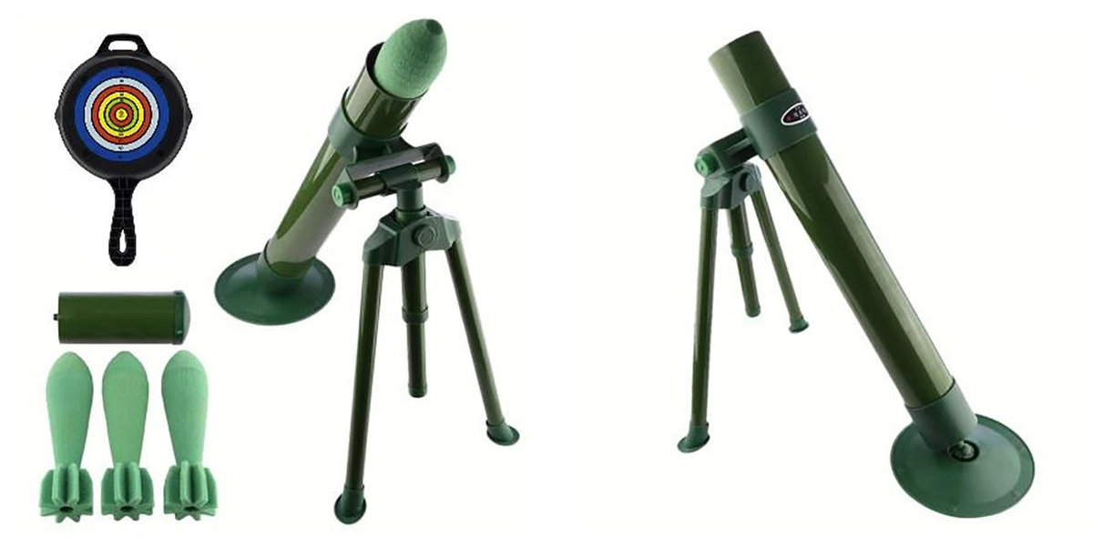 This toy mortar will let your kids drop (soft) warheads on foreheads ...