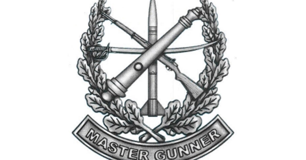 First soldiers pin on the Master Gunner Identification Badge | RallyPoint