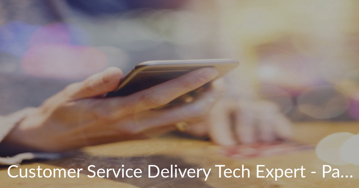 Customer Service Delivery Tech Expert - Part-Time | RallyPoint