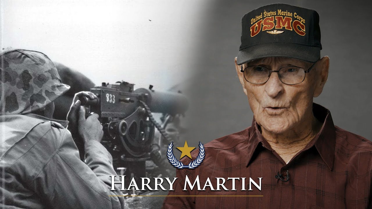 Iwo Jima Vet Harry Martin, a USMC Light Machine Gunner, tells his story ...