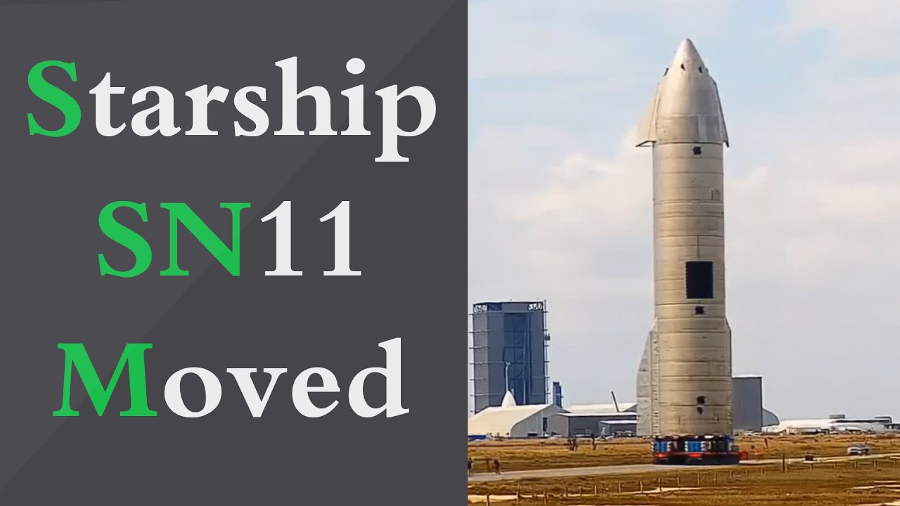 Starship SN11 Moved To The Launch Site ( Time-lapse ) | RallyPoint