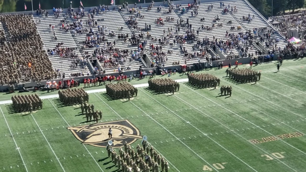 West Point Band Leads Army - Miami Pregame March On, National Anthem ...
