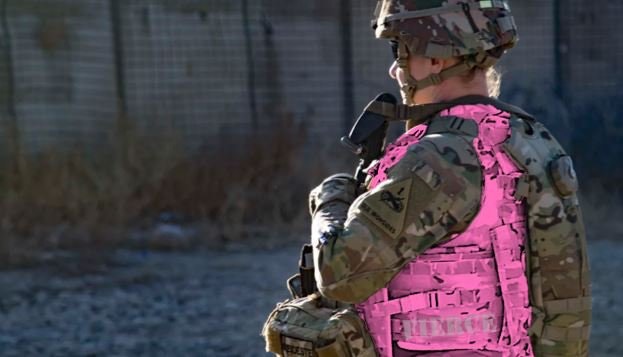 New female body armor just pink, more expensive regular body armor ...