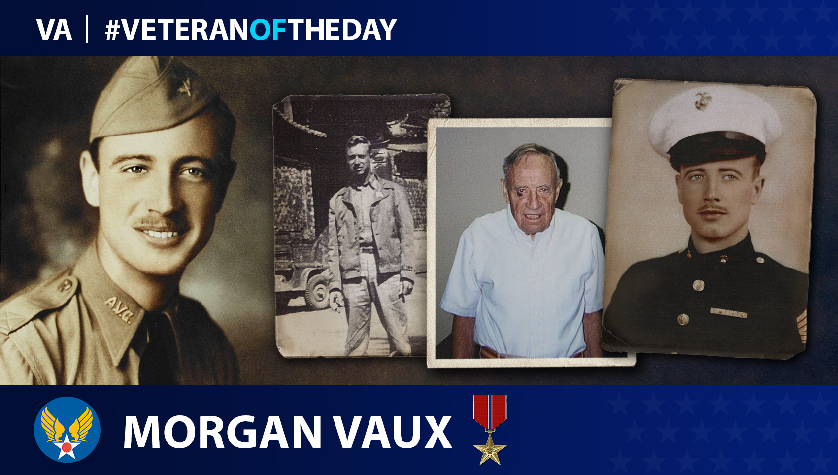 #VeteranOfTheDay Army Air Corps and Marine Corps Veteran Morgan Vaux ...