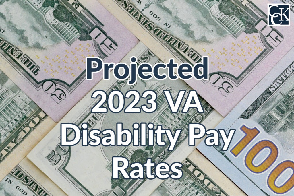 Projected 2023 VA Disability Pay Rates | CCK Law | RallyPoint