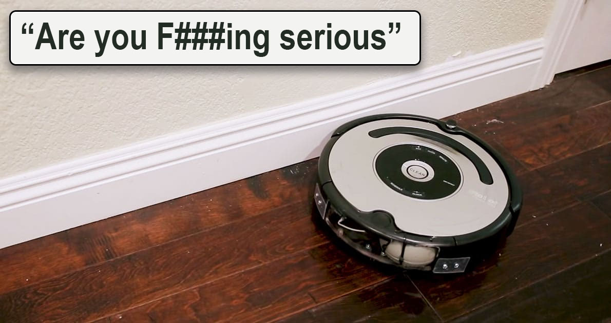 Modified Roomba Curses When It Bumps Into Things And It’s Beyond Funny ...