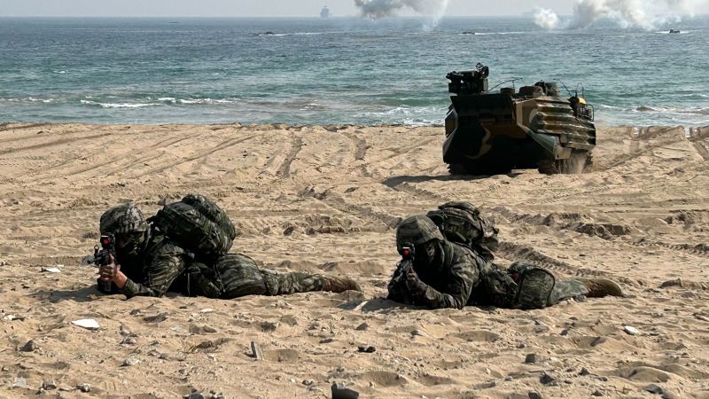Video: Marines storm beach in US-South Korea amphibious assault drill ...