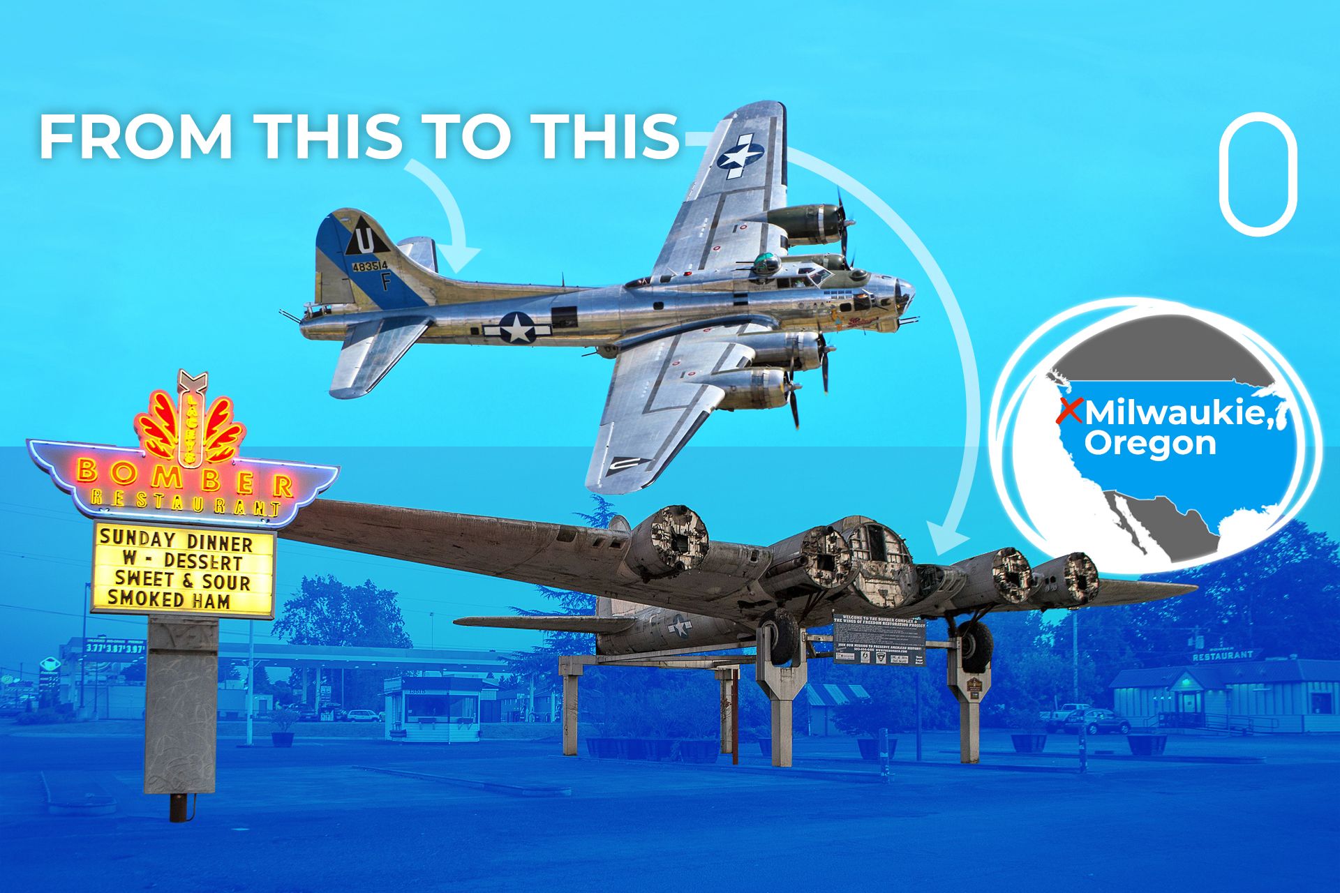 Lacey Lady: The Second World War Bomber That Sat Atop A Gas Station For ...
