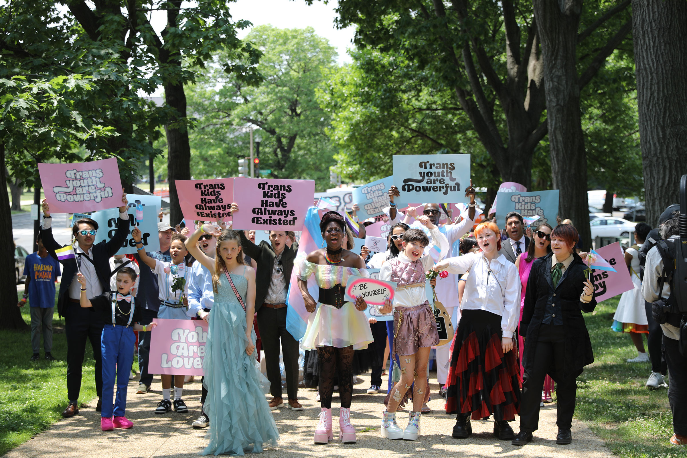 Trans Youth Held a Prom Outside the US Capitol. It Sparkled With Joy ...