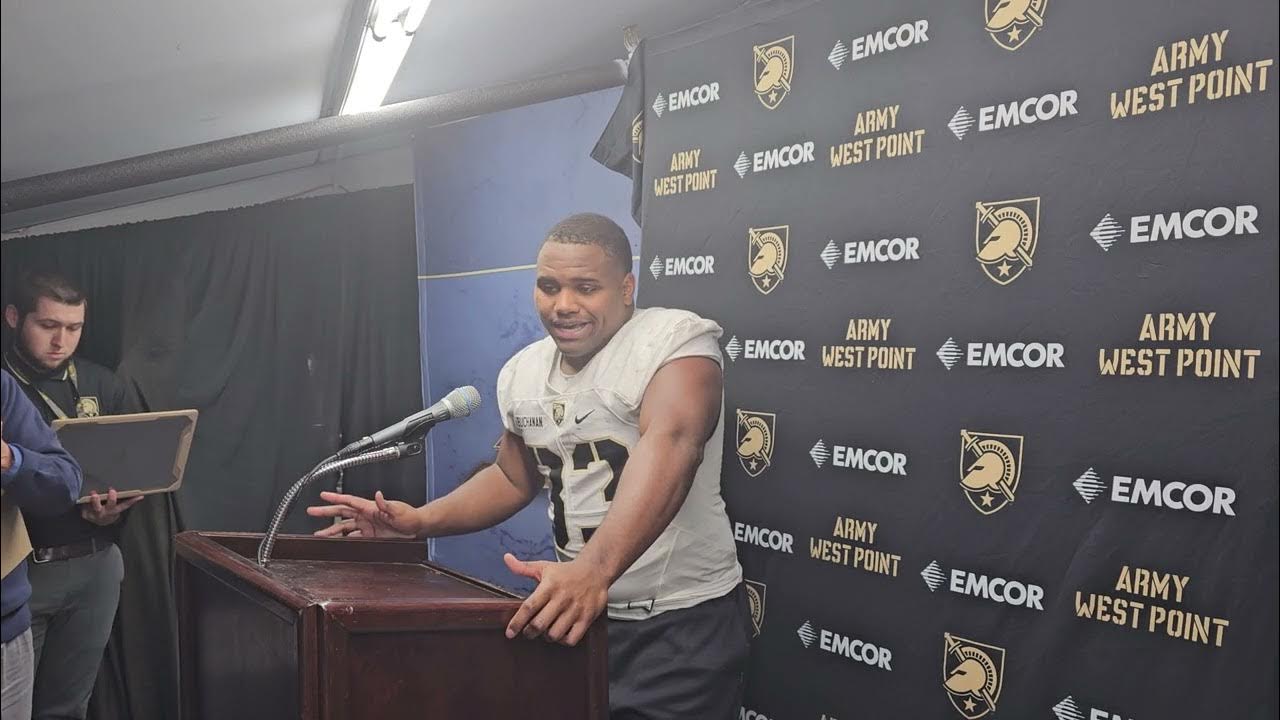 Army Players FB Jakobi Buchanan, LB Leo Lowin Media Comments Post 29 ...