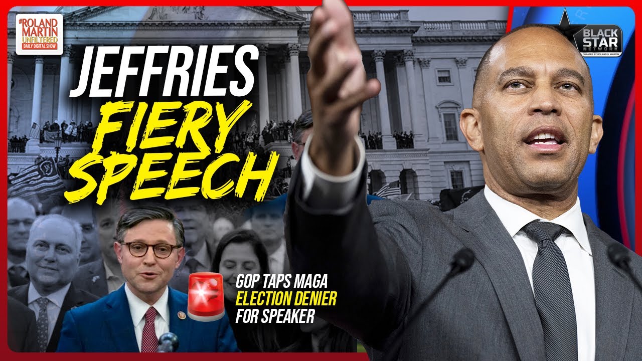 Hakeem Jeffries EPIC Speech Challenging Republicans After House Speaker ...