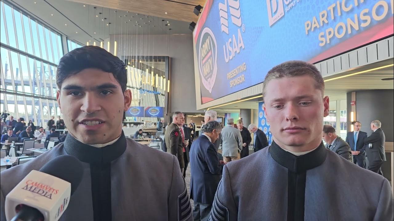 Army Players Sr Capts LBs Jimmy Ciarlo, Leo Lowin at Army Navy Game ...