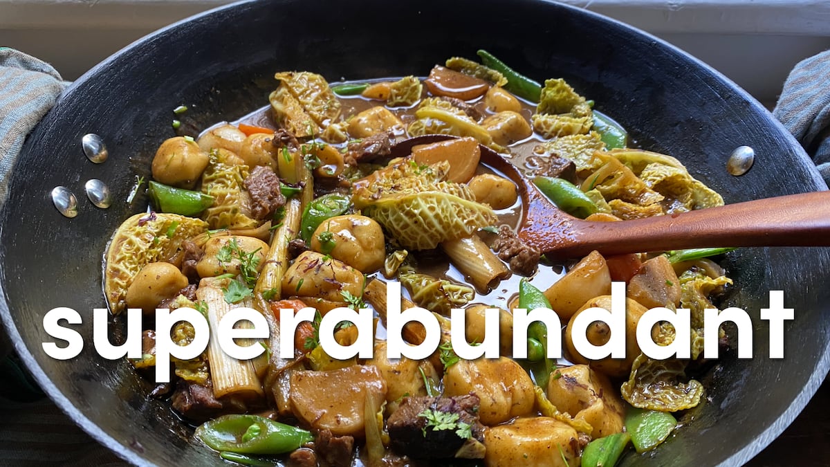 Superabundant dispatch: Irish lamb stew with potato-dulse dumplings and ...