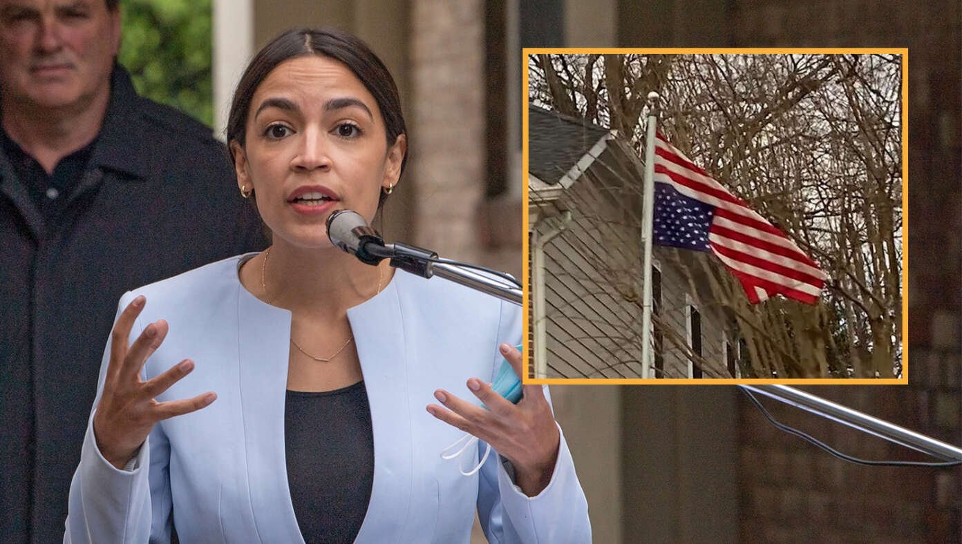 AOC Demands To Know Where Alito Bought An Upside-Down U.S. Flag ...