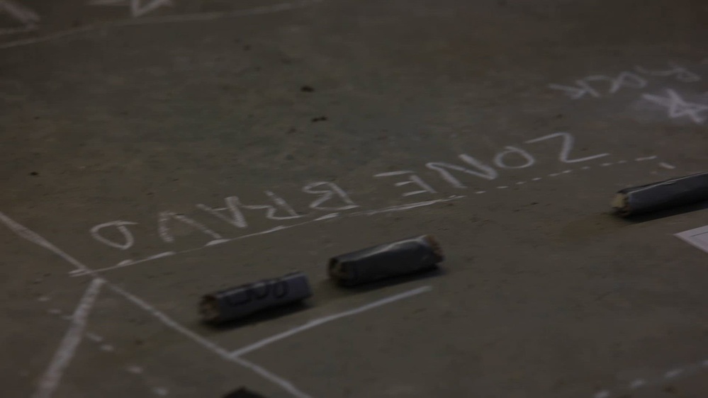 U.S. Marines with Marine Air Control Squadron 24 conduct base defense ...