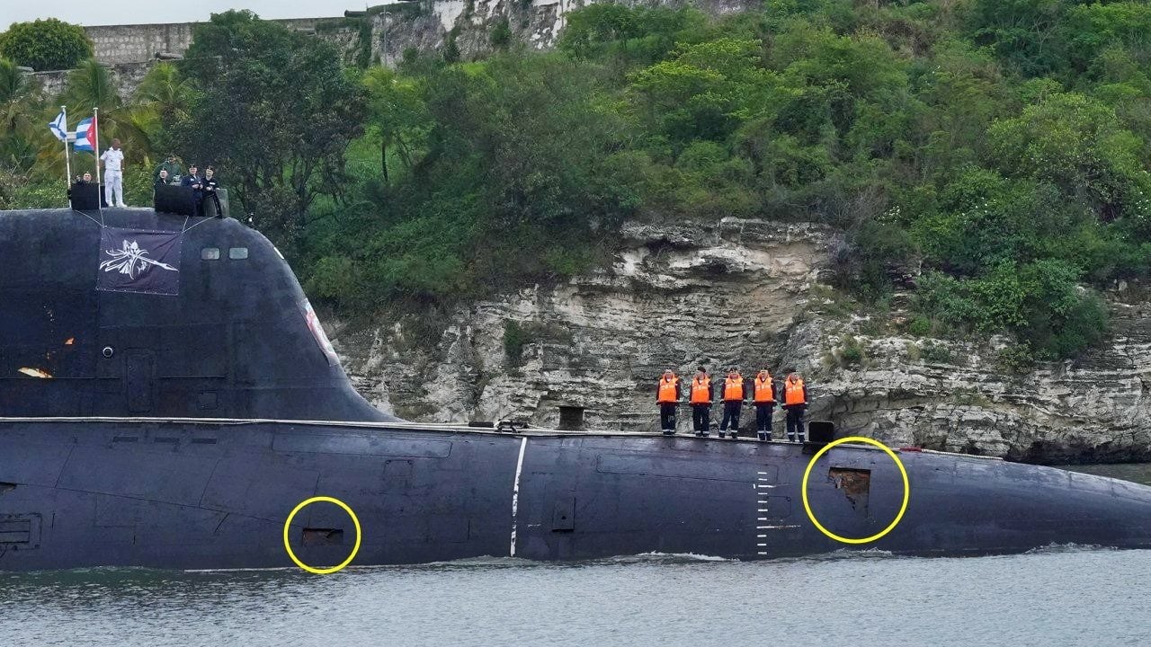 A Russian Submarine That Left Cuba Looks to be 'Falling Apart' with its ...