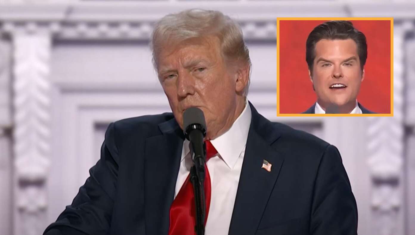 Heroic Trump Talks Long Enough For Matt Gaetz's Botox To Wear Off ...
