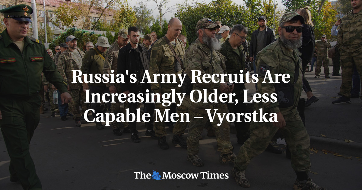 Russia's Army Recruits Are Increasingly Older, Less Capable Men ...