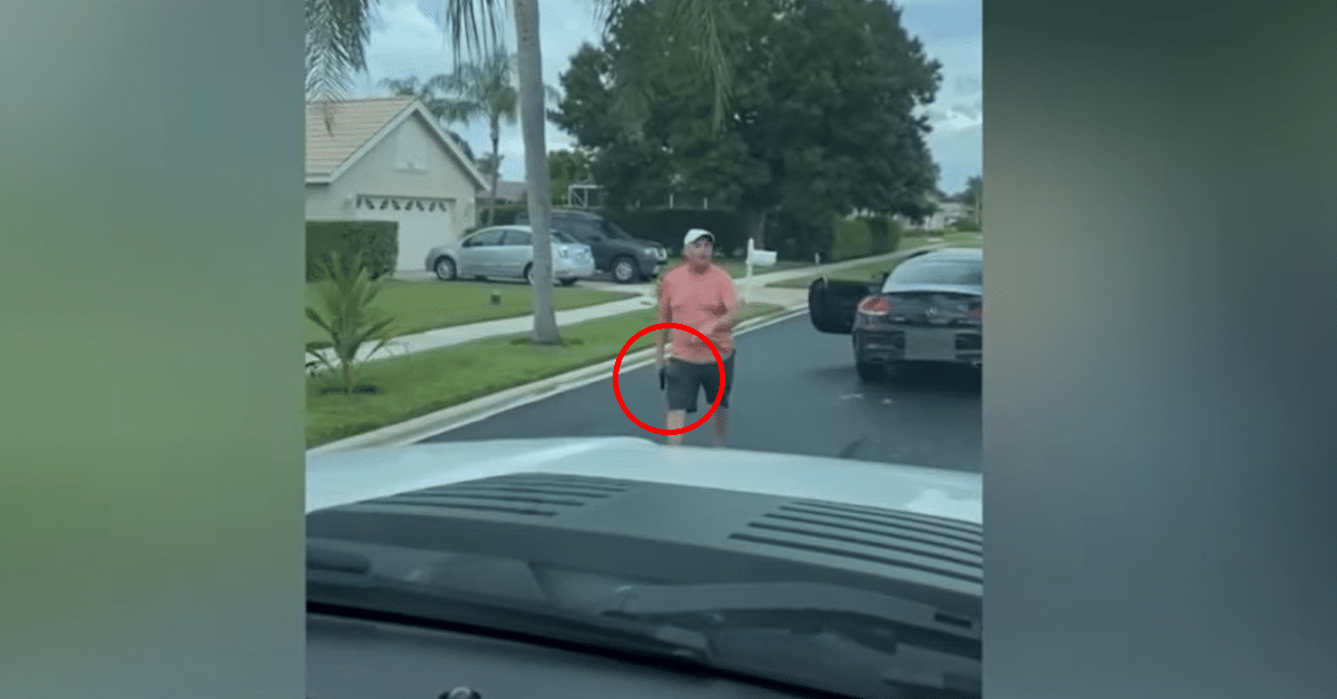 Insane Footage Shows Man Display Gun During Road Rage Incident, Target ...
