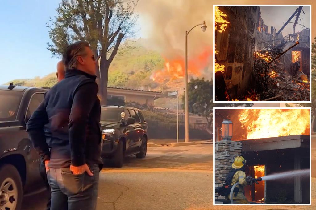 California Gov. Gavin Newsom blasted for ‘photo op’ at Palisades Fire ...