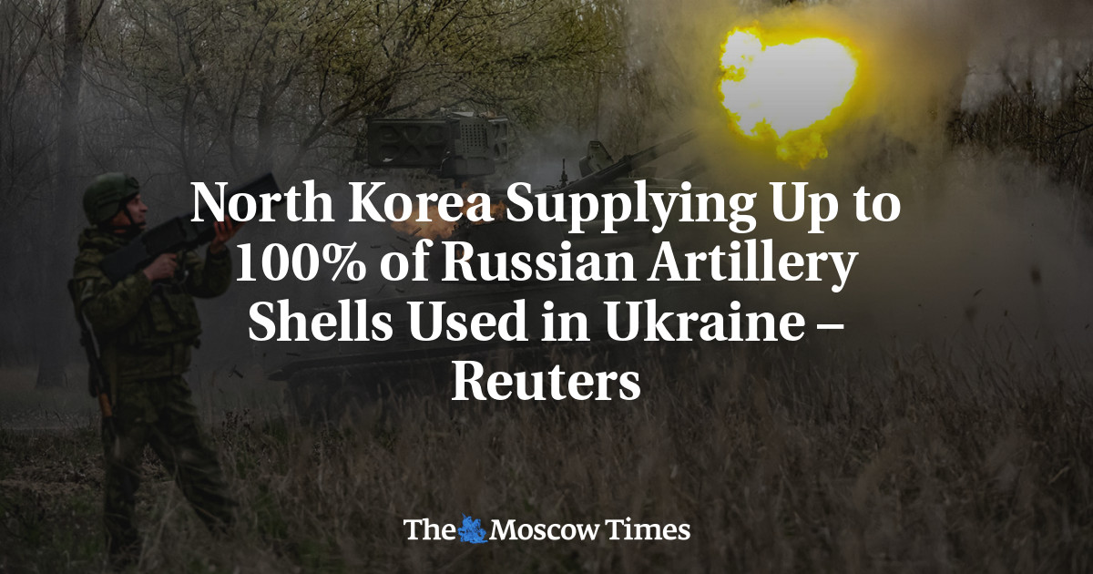 North Korea Supplying Up to 100% of Russian Artillery Shells Used in ...