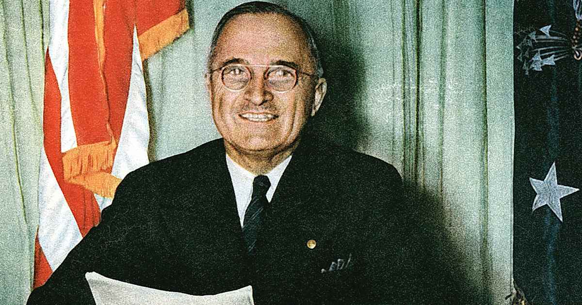 Harry Truman delivers first-ever presidential speech on TV | October 5 ...