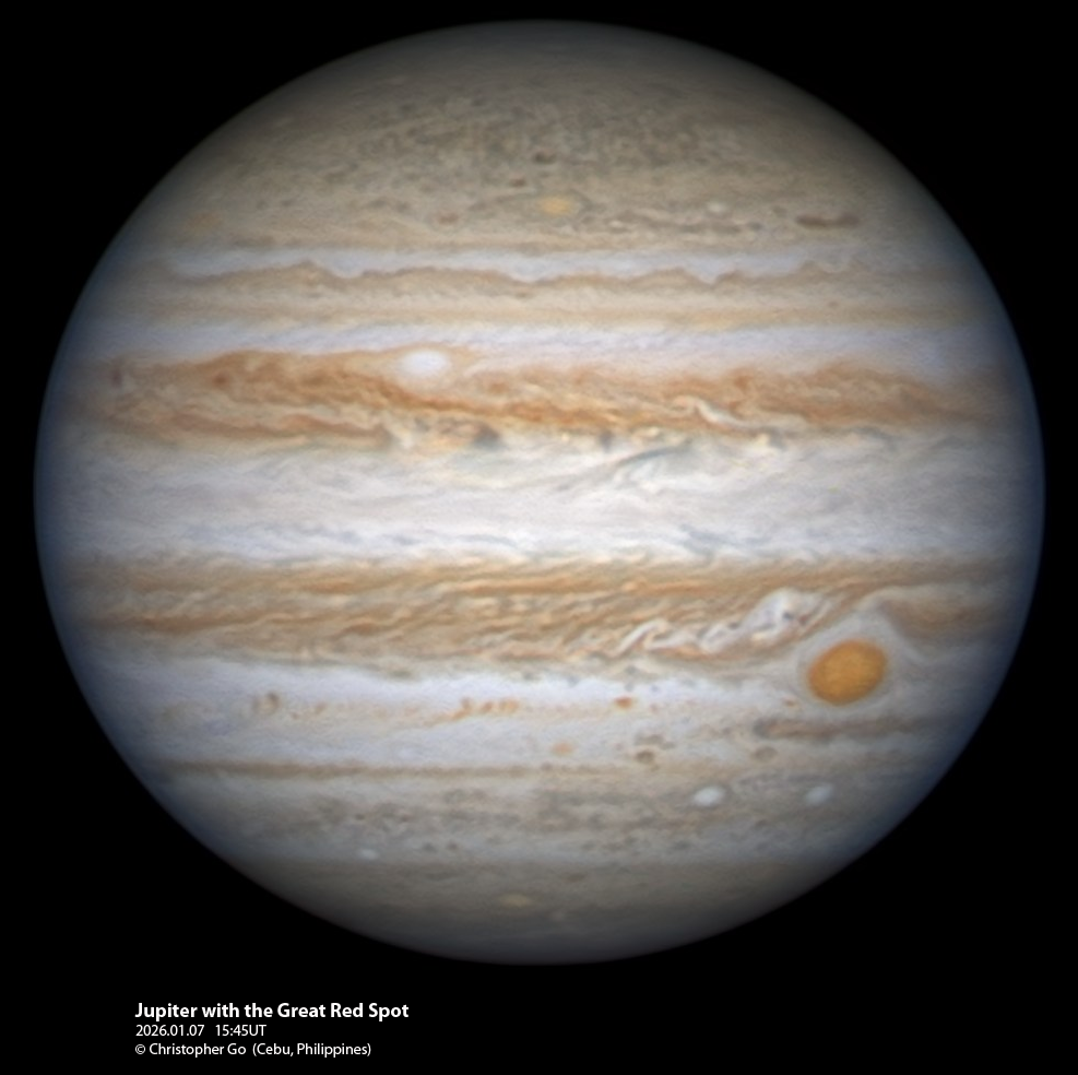 APOD: 2026 January 10 - Jupiter with the Great Red Spot | RallyPoint