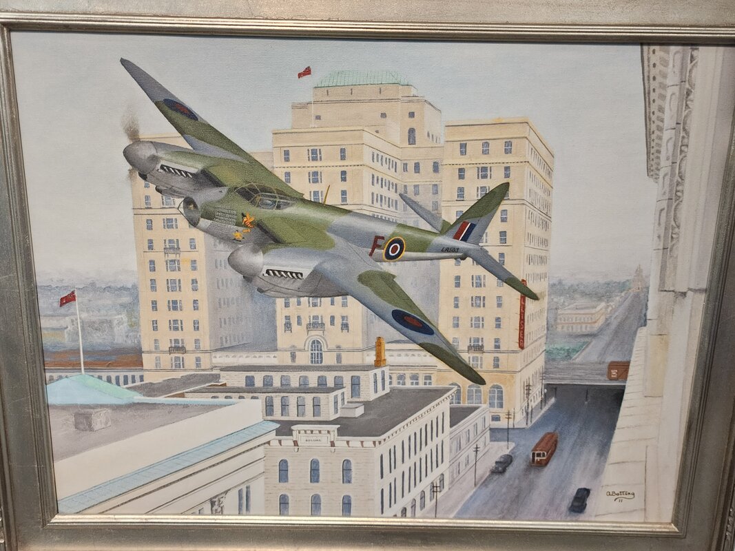These are some paintings that I saw at the Bomber Command Museum in ...