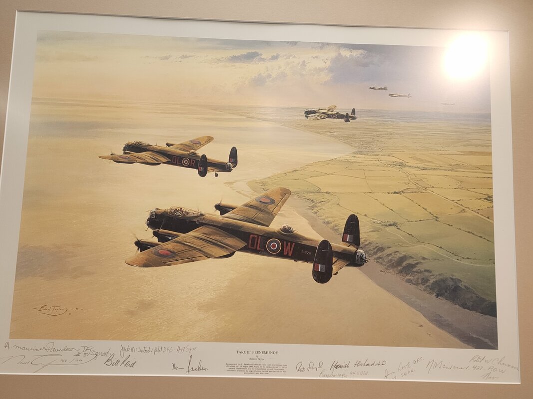 These are some paintings that I saw at the Bomber Command Museum in ...