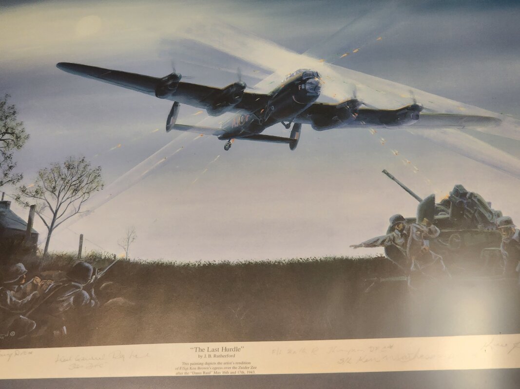 These are some paintings that I saw at the Bomber Command Museum in ...