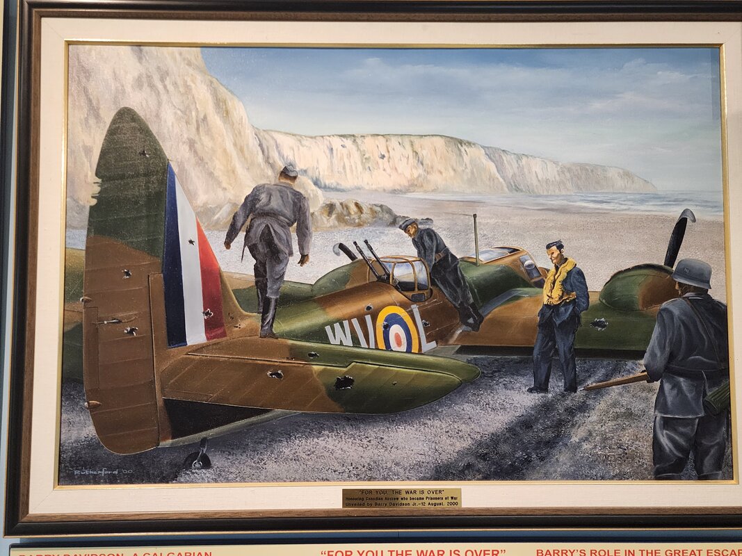 These are some paintings that I saw at the Bomber Command Museum in ...