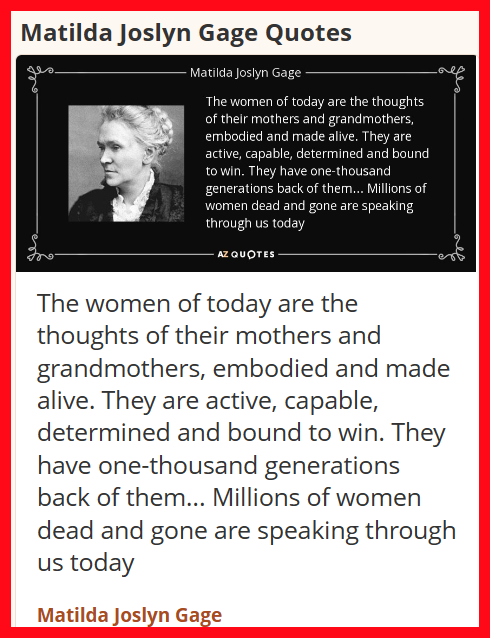 Matilda Joslyn Gage: The suffragist who defied the US government ...