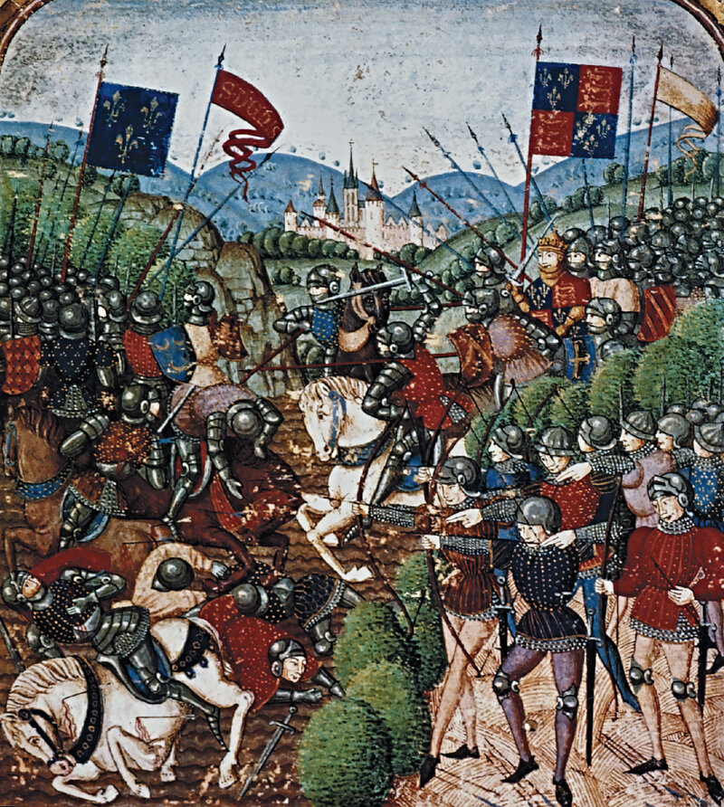 25 Oct. 1415: King Henry V, who led a badly outnumbered force, won a ...