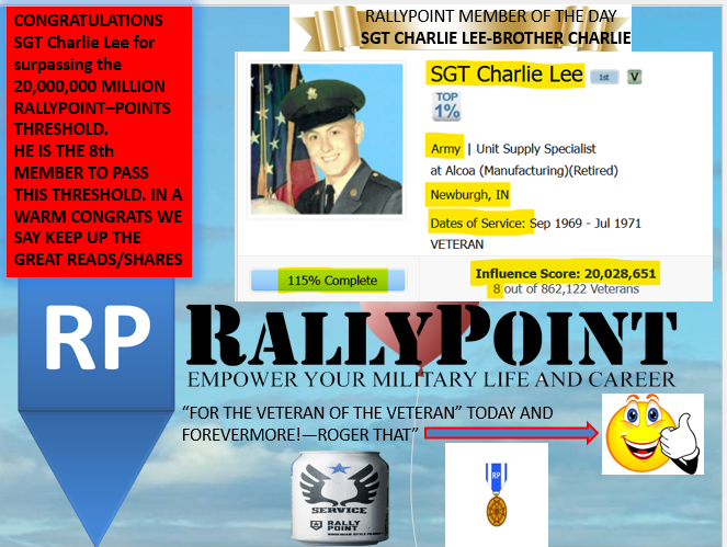 RALLYPOINT MEMBER OF THE DAY SGT CHARLIE LEE (BROTHER CHARLIE) Brother ...