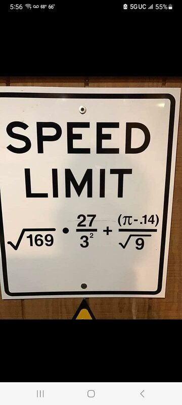 Posted speed limit ... | RallyPoint